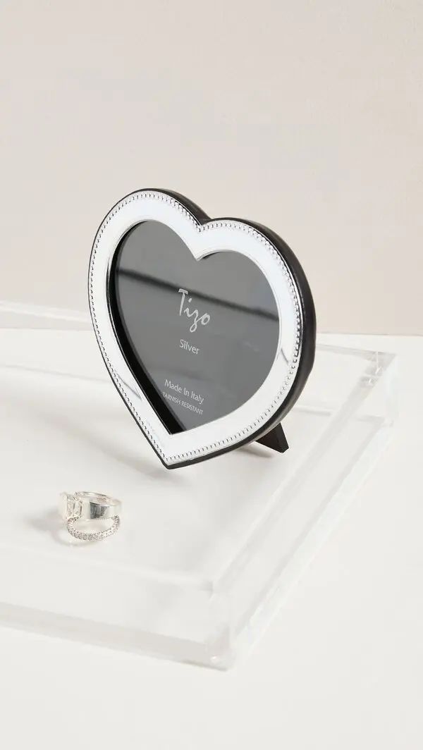 TIZO DESIGN Italian Plate Frame Heart 2x3