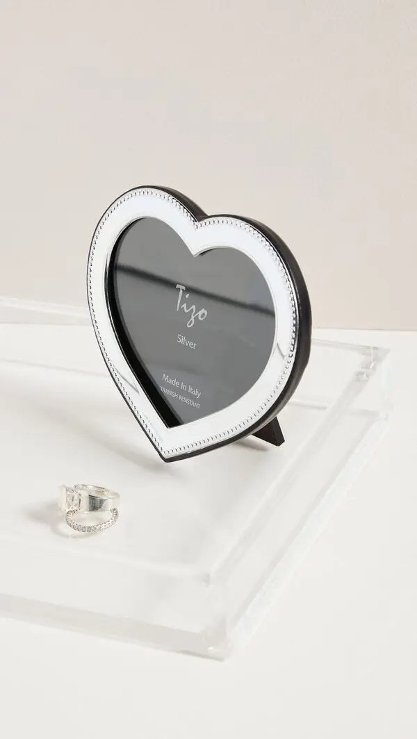 TIZO DESIGN Italian Plate Frame Heart 2x3