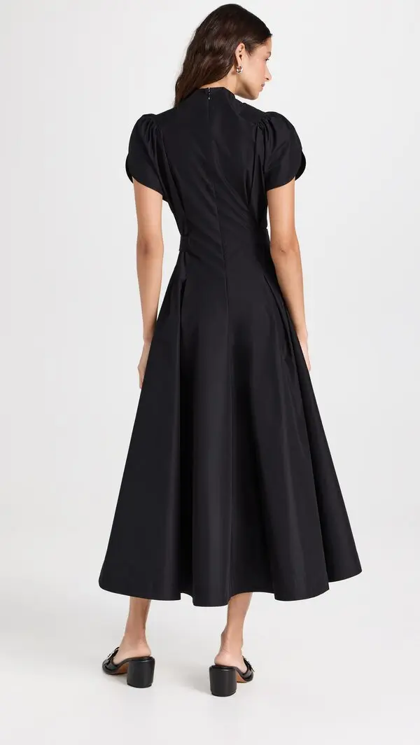 3.1 Phillip Lim Puff Sleeve Flare Dress - Black