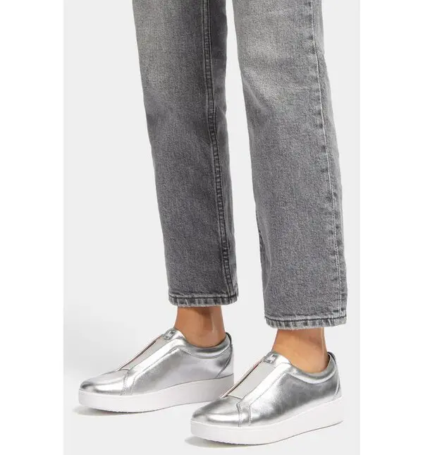 Fitflop Rally Metallic Slip-on Sneakers