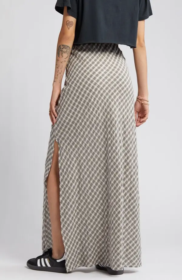 Bp. Plaid Maxi Skirt