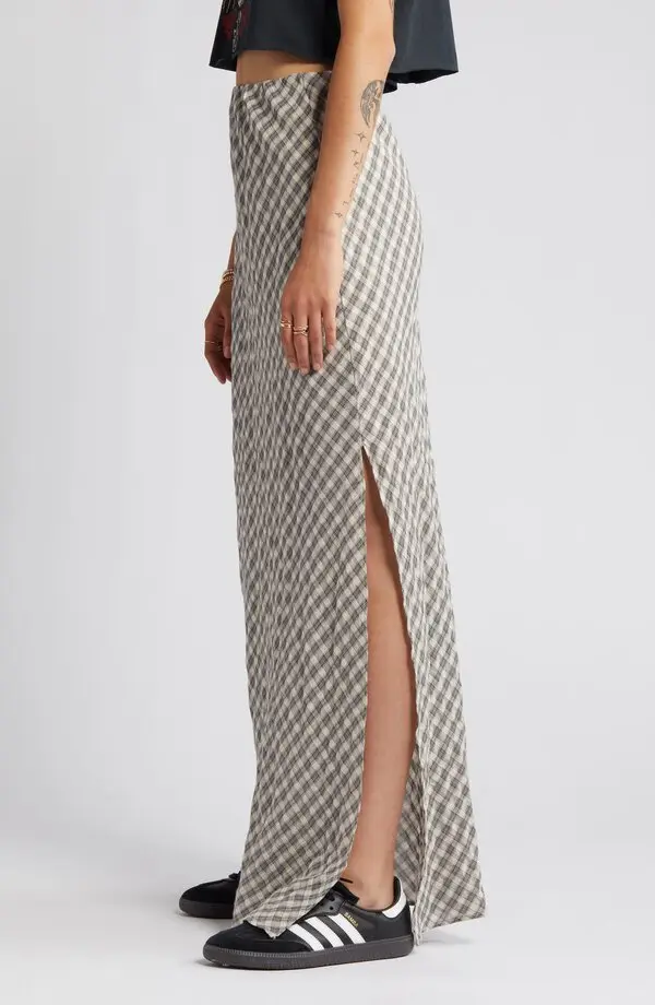 Bp. Plaid Maxi Skirt