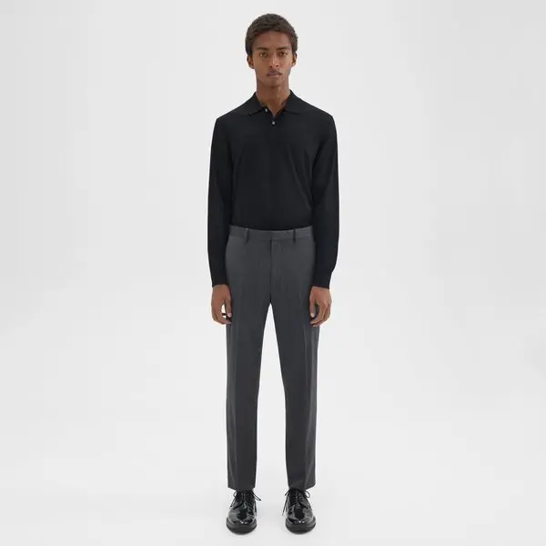 Theory Slim Pant In Herringbone Stretch Wool