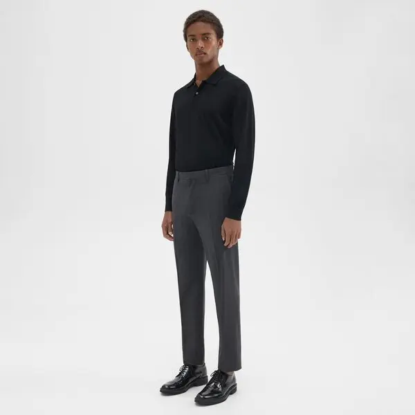 Theory Slim Pant In Herringbone Stretch Wool