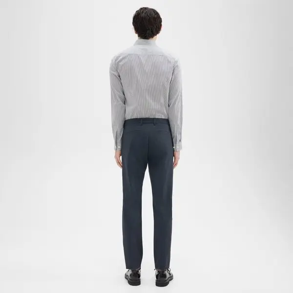 Theory Zaine Herringbone Trousers - Baltic Melange