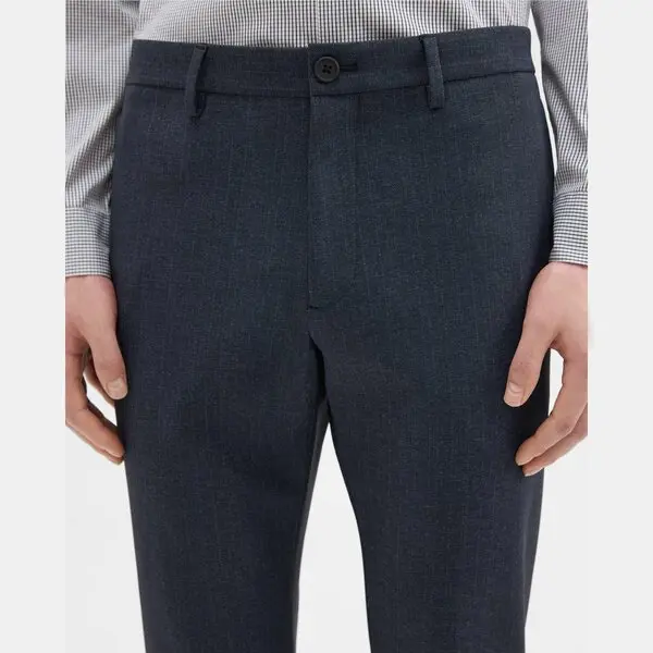 Theory Zaine Herringbone Trousers - Baltic Melange