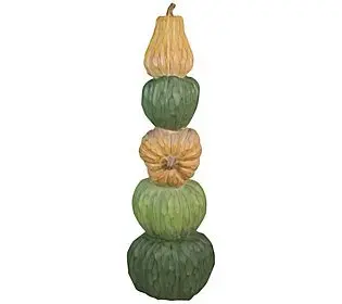 NORTHLIGHT Five Tiered Stacked Pumpkins Thanksg Iving Decor