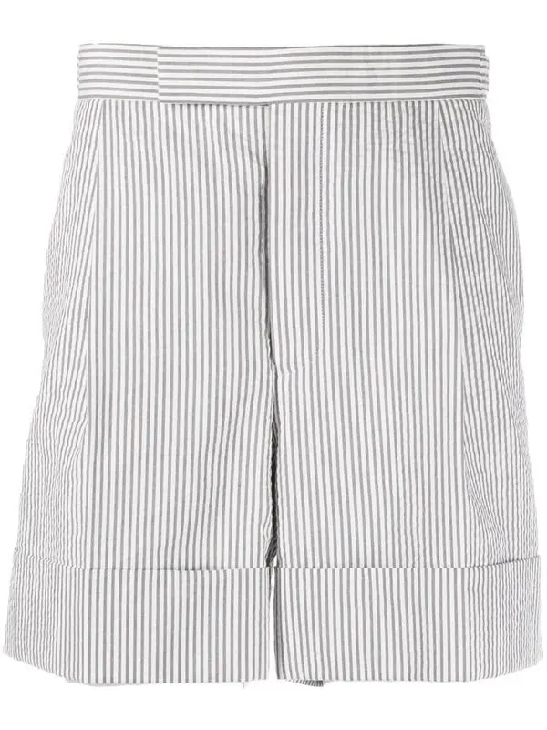 Thom Browne Seersucker Shorts - Grey