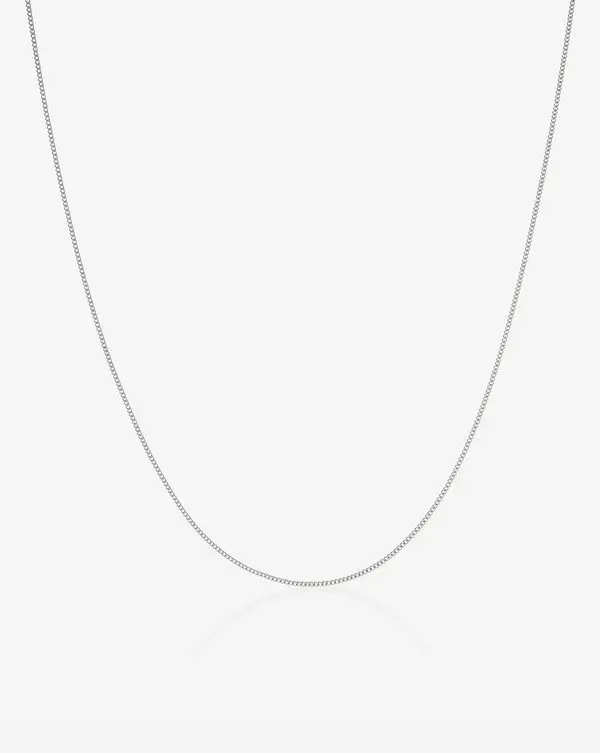 Ring Concierge Diamond Cut Curb Chain Necklace - One-color