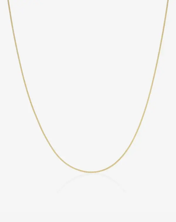 Ring Concierge Diamond Cut Curb Chain Necklace - One-color