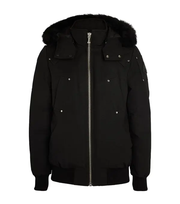 Moose Knuckles Down-filled Bomber Jacket - Black