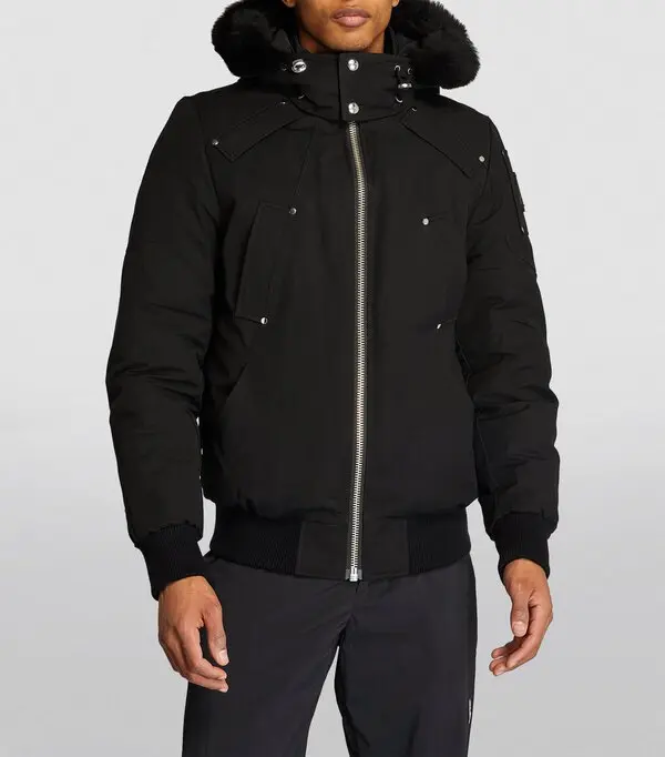 Moose Knuckles Down-filled Bomber Jacket - Black