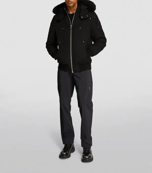 Moose Knuckles Down-filled Bomber Jacket - Black