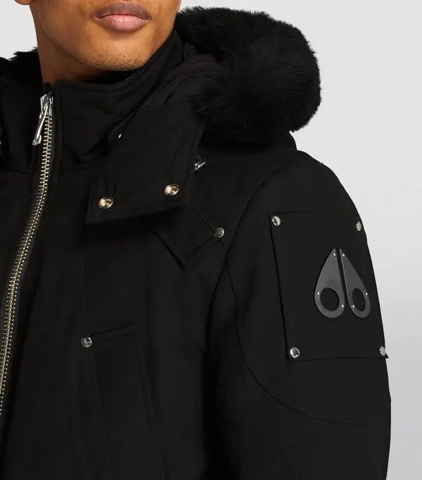 Moose Knuckles Down-filled Bomber Jacket - Black