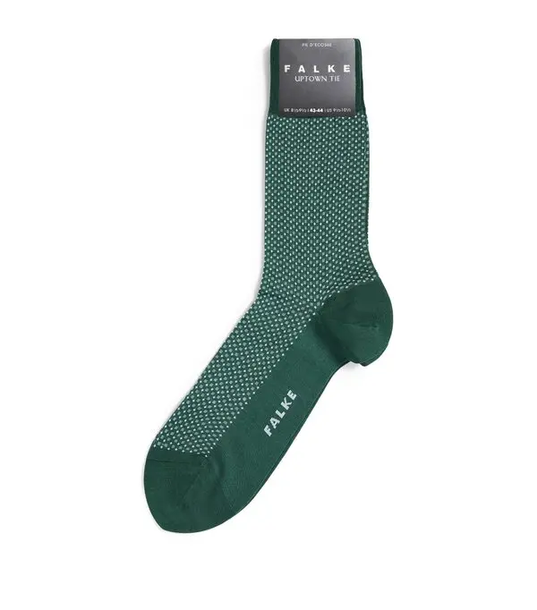 Falke Uptown Tie Dress Socks - Green