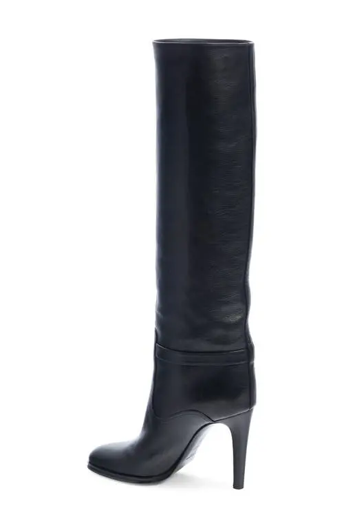 Saint Laurent Diane Knee High Boot - Black