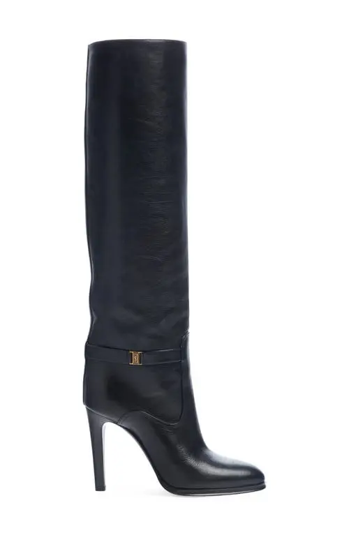 Saint Laurent Diane Knee High Boot - Black