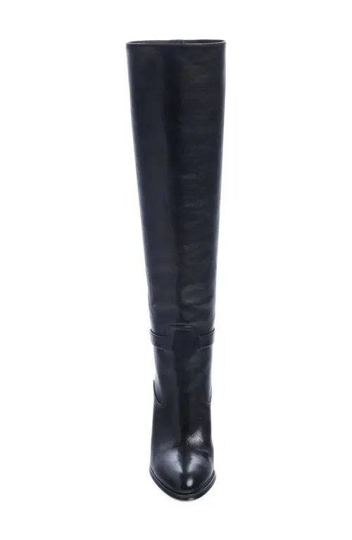 Saint Laurent Diane Knee High Boot - Black
