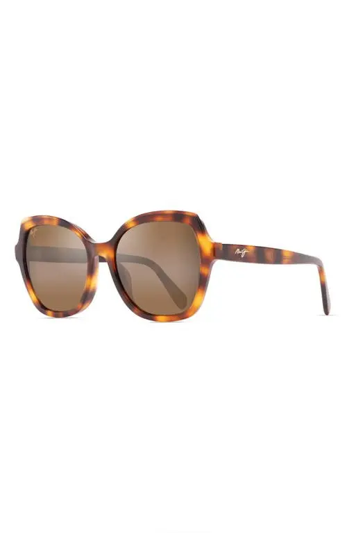Maui Jim Mamane 55mm Polarized Round Sunglasses