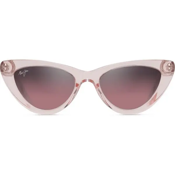 Maui Jim Lychee Cat Eye Sunglasses - Translucent Light Pink
