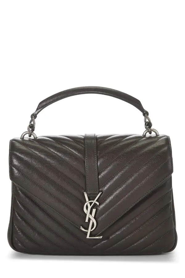 Saint Laurent Chevron Leather College - Brown
