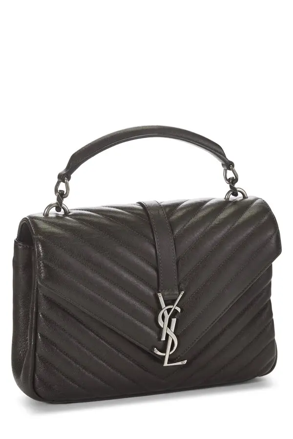 Saint Laurent Chevron Leather College