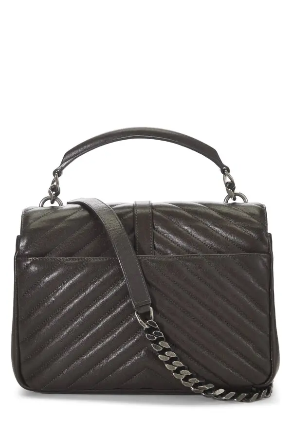 Saint Laurent Chevron Leather College