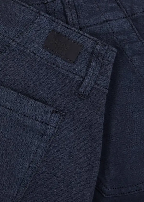 Paige Mayslie Cropped Straight-leg Jeans - Navy