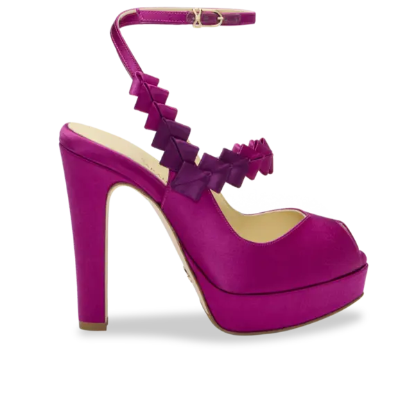 Sarah Flint Perfect Hayworth 120 Platform Heel - Fuchsia Ombre Satin