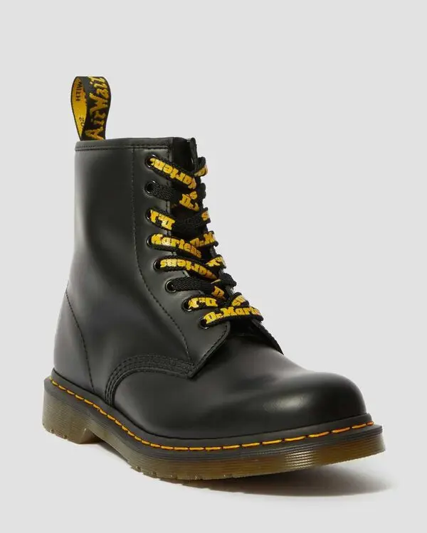 Dr. Martens 55-inch Flat Shoe Laces - Black+yellow