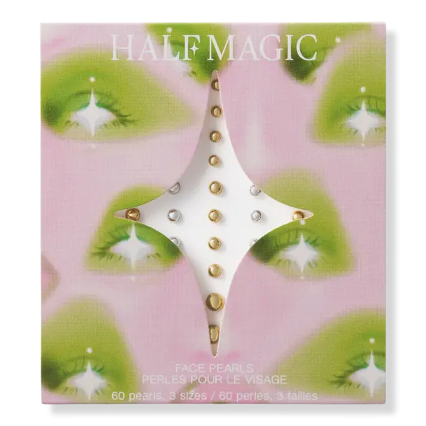 HALF MAGIC Self-adhesive Face Gems - Bold Metallic Pearls