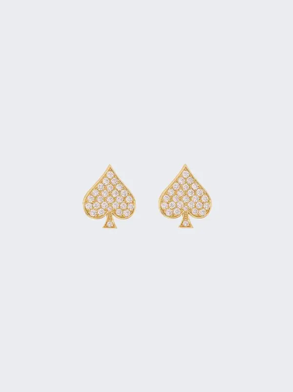 MYSTERYJOY Justice Stud Earrings - 18k Yellow Gold