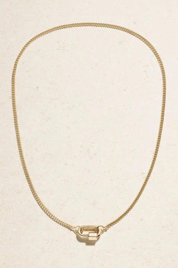 MARLA AARON Chubby Baby Lock 14-karat Necklace - Gold