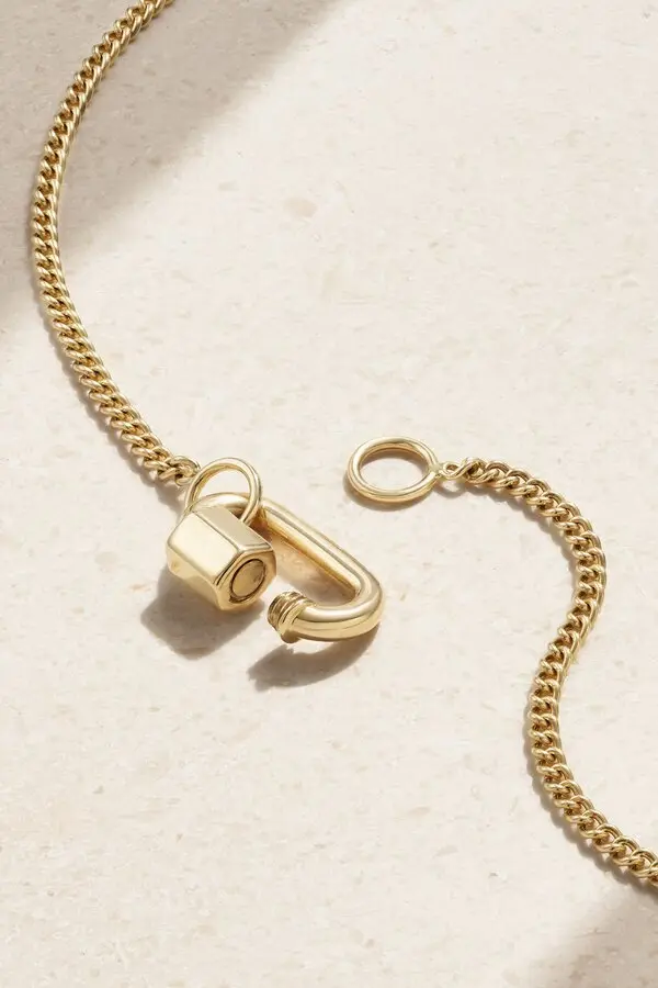 MARLA AARON Chubby Baby Lock 14-karat Necklace