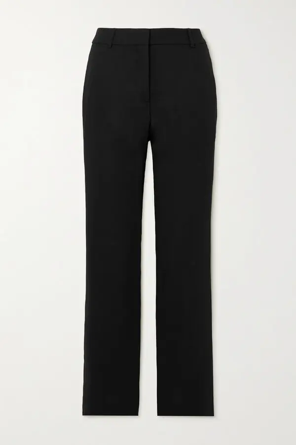 Acne Studios Zip-detailed Wool-blend Flared Trousers