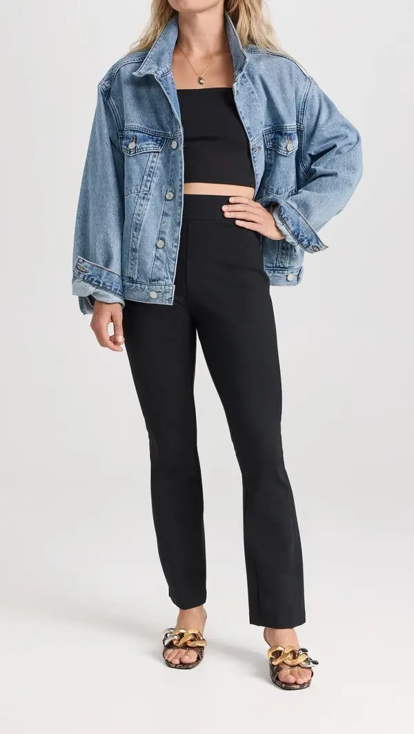 Spanx Slim Straight Pants In Petite - Classic Black