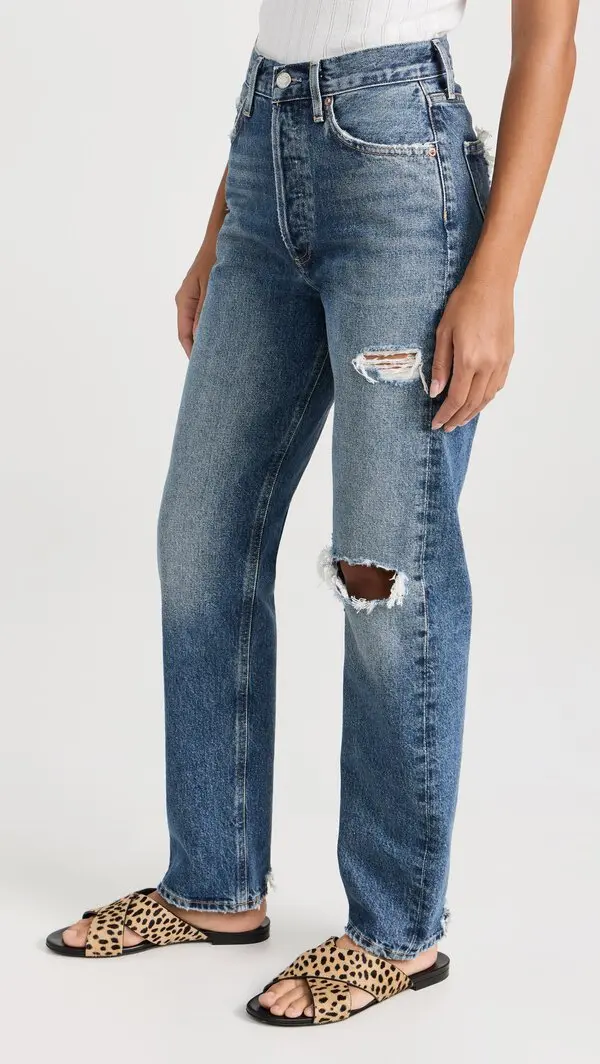 AGOLDE 90's Pinch Waist High Rise Straight Jeans