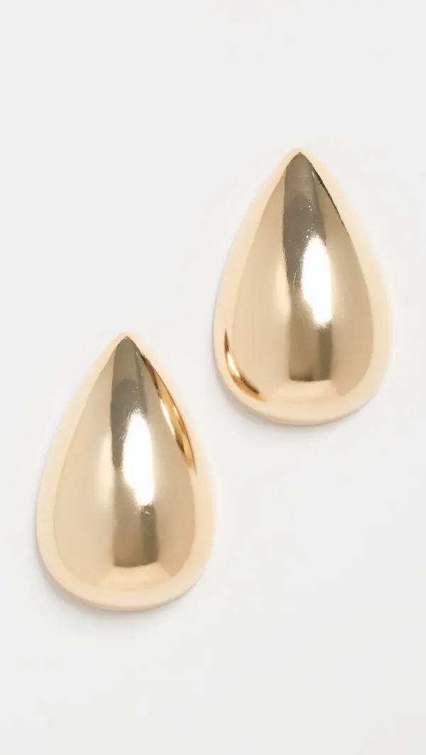 ADINA EDEN Solid Teardrop Hoop Earrings