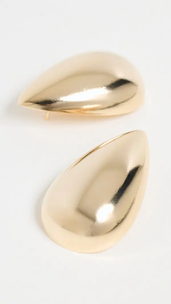 ADINA EDEN Solid Teardrop Hoop Earrings