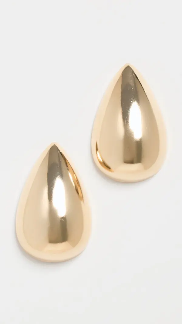 ADINA EDEN Solid Teardrop Hoop Earrings