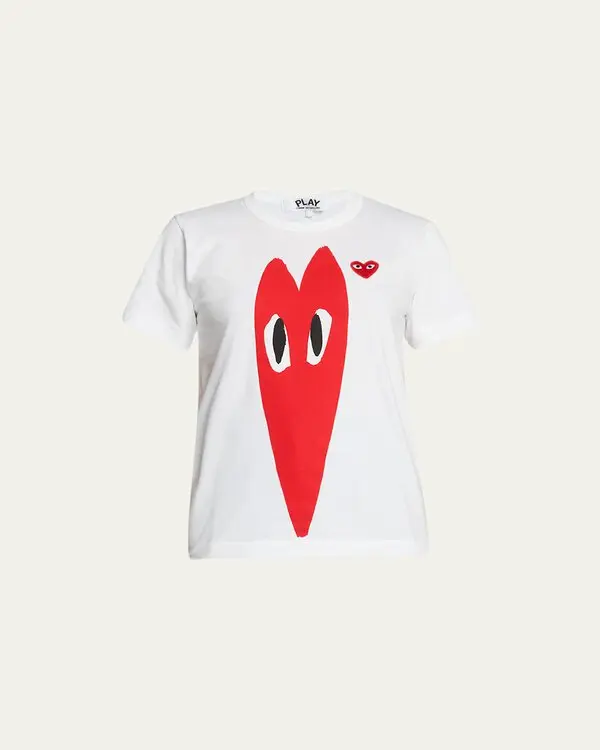 CDG PLAY Heart Logo T-shirt