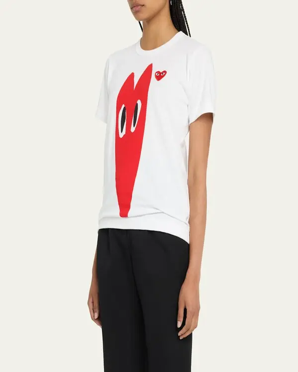 CDG PLAY Heart Logo T-shirt
