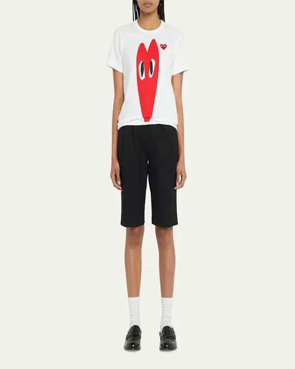 CDG PLAY Heart Logo T-shirt