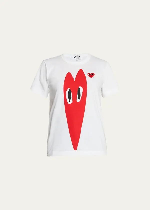 CDG PLAY Heart Logo T-shirt