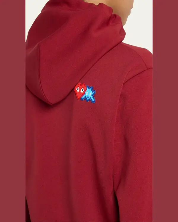 CDG PLAY Logo-patch Zip-front Hoodie