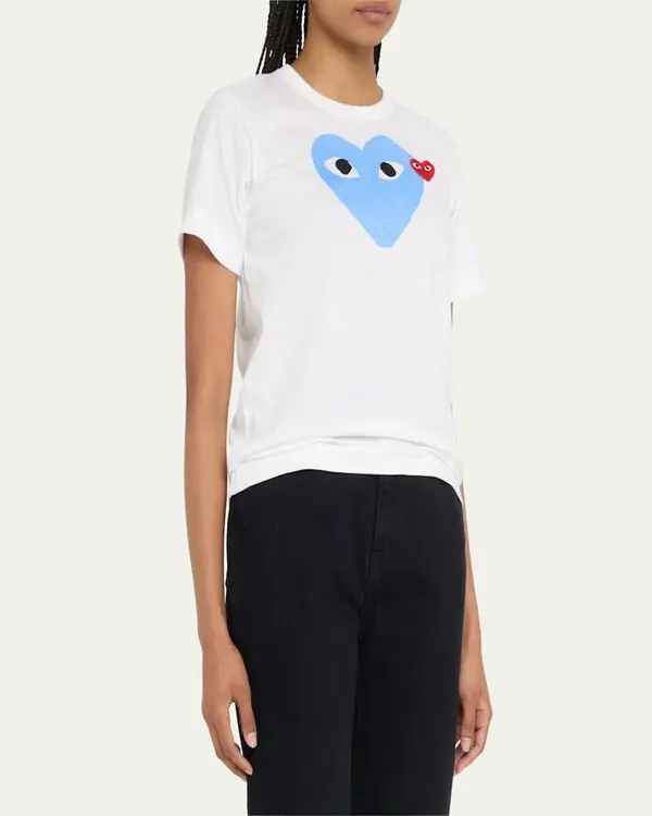 CDG PLAY Heart Eyes Logo T-shirt