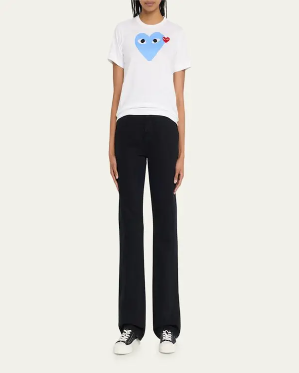 CDG PLAY Heart Eyes Logo T-shirt