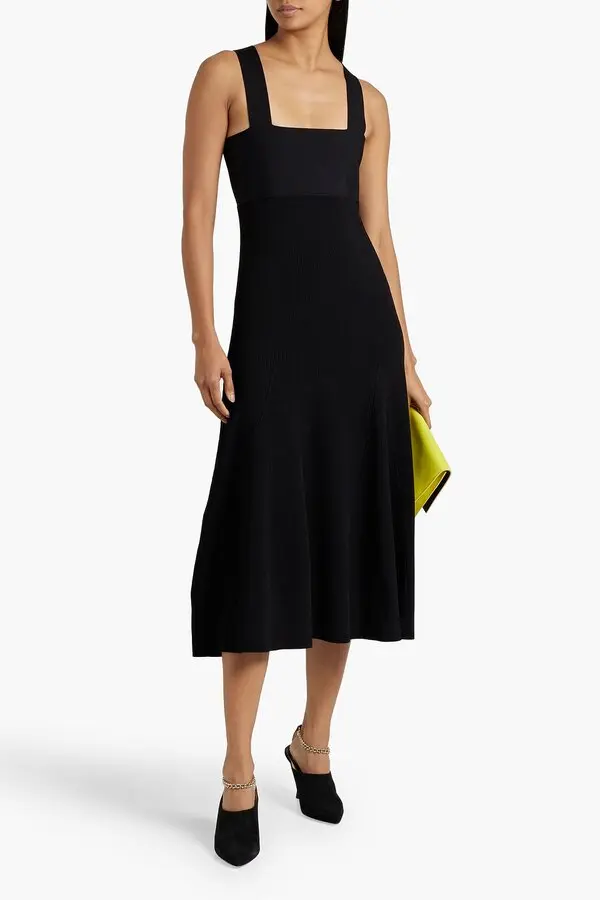 another tomorrow ribbed knit midi dress Another Tomorrow Ribbed Knit Dress