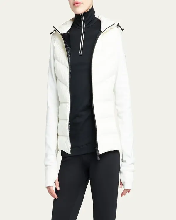 Moncler Puffer Zip-up Cardigan - Natural
