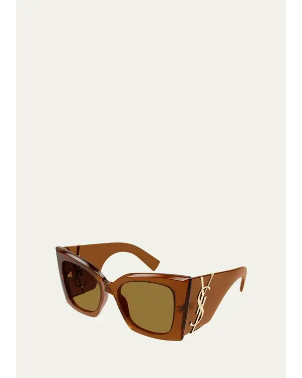Saint Laurent Blaze Cat-eye Sunglasses - Brown